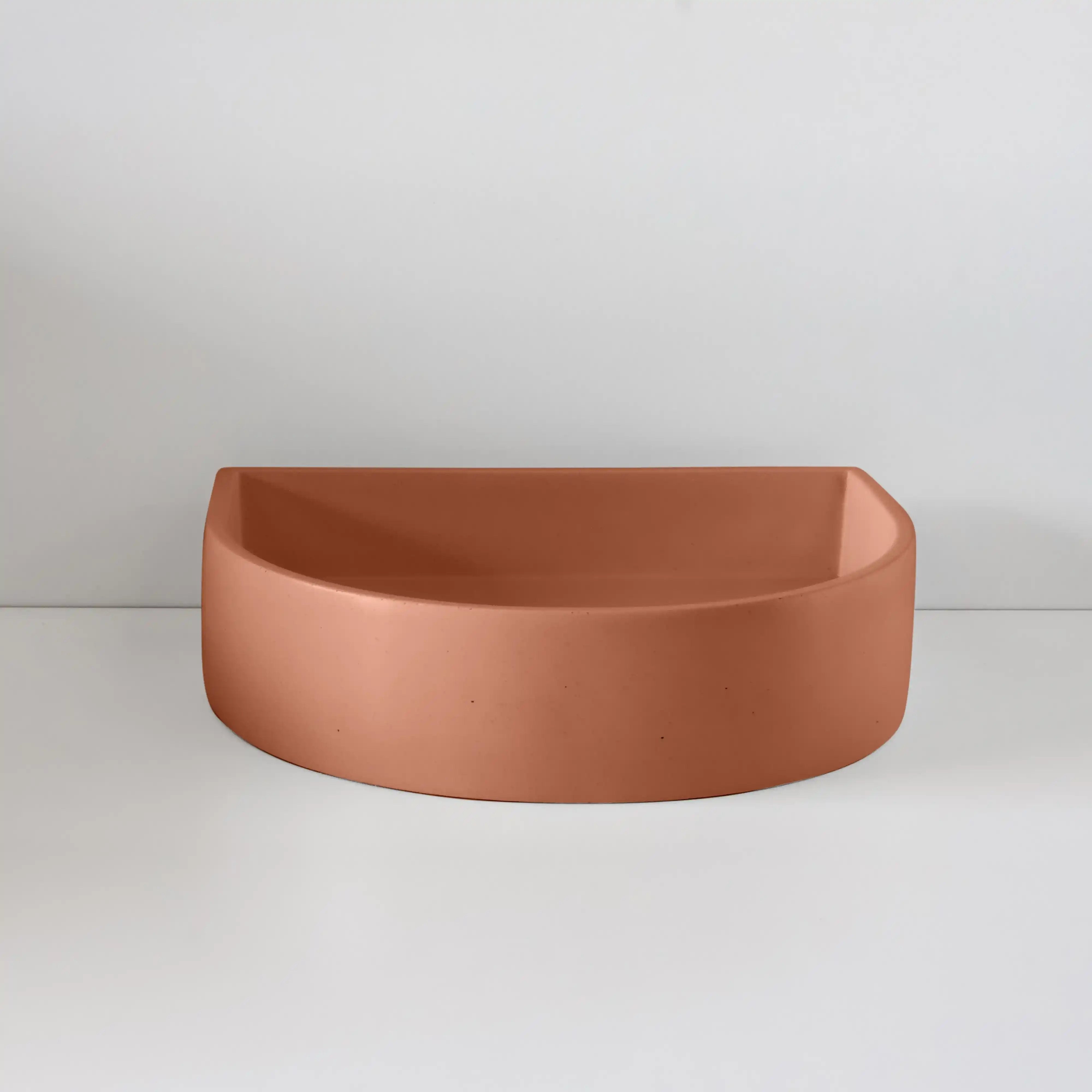 Vibrant Orange Concrete Basins | Sticks & Stones Co