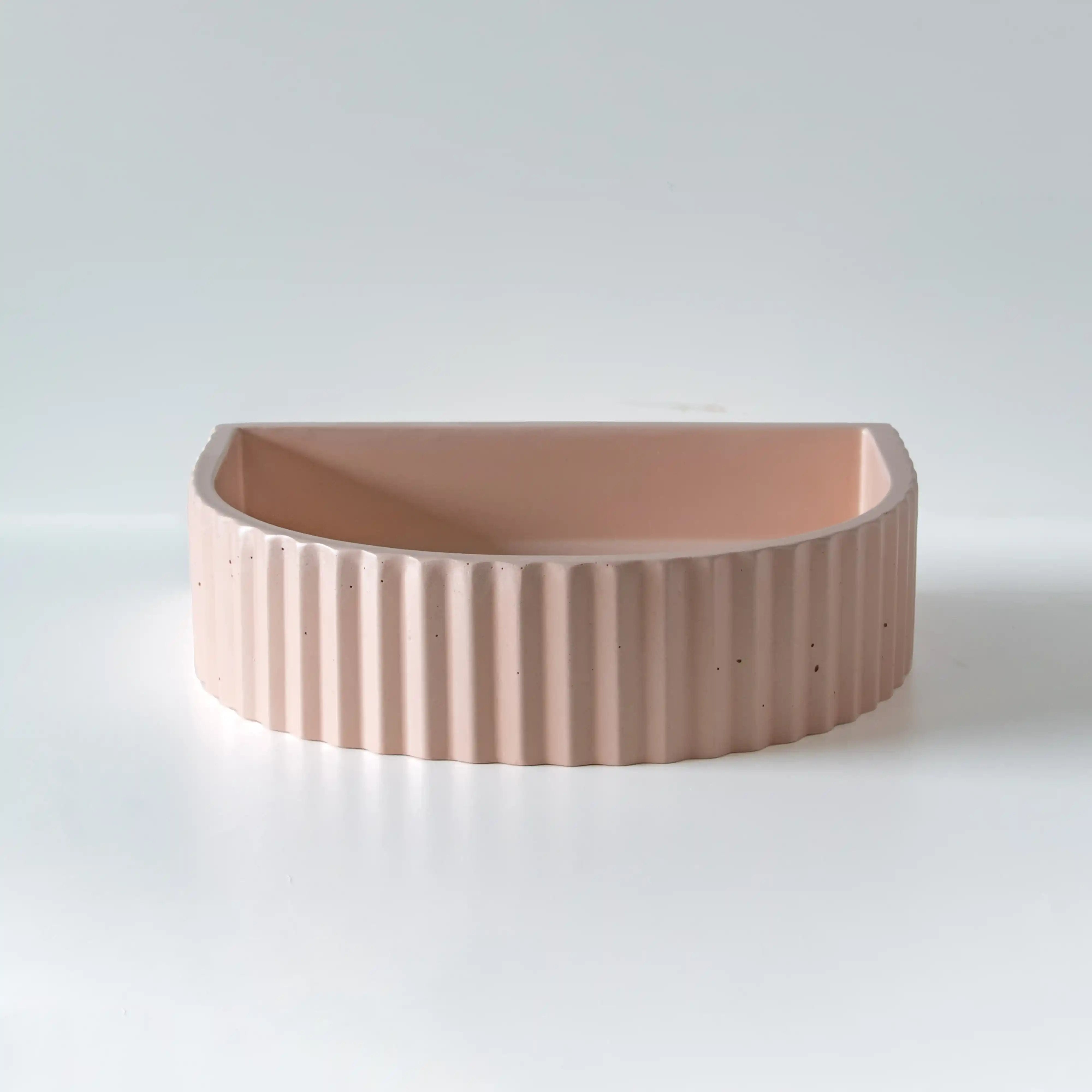 Mystique Dusty Pink Concrete Basins | Sticks and Stone Co