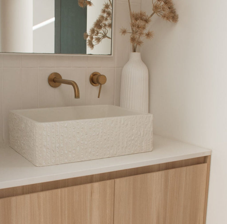 Aesthetic Concrete Rectangle Basins | Sticks and Stones Co