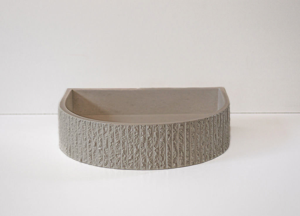 Stylish Concrete Half Moon Rugged Basins | Sticks & Stone Co