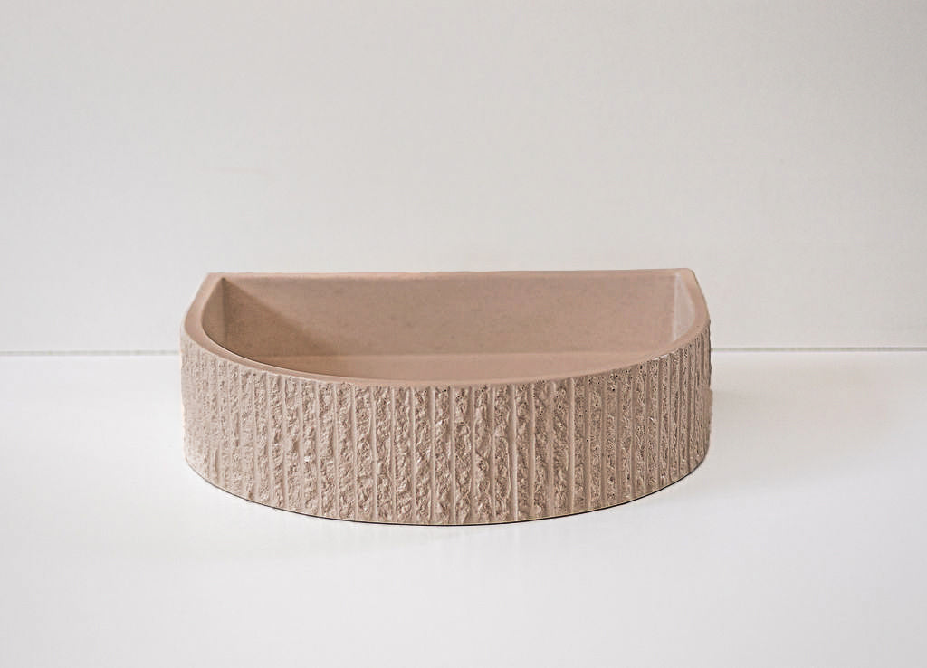 Stylish Concrete Half Moon Rugged Basins | Sticks & Stone Co