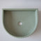 Elegant Concrete Basin Half Moon Ribbed | Sticks & Stone Co